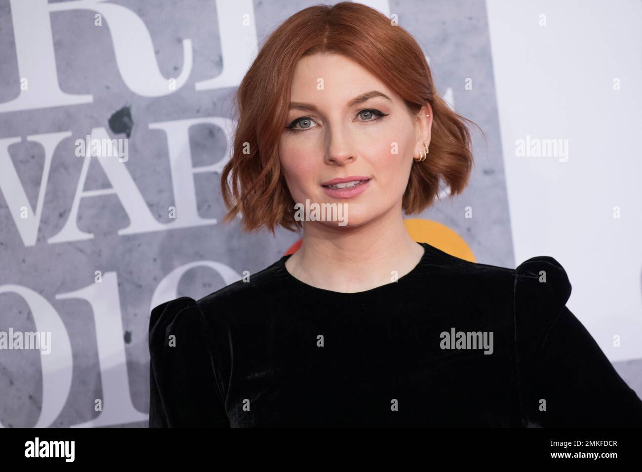 Alice Levine poses for photographers upon arrival at the Brit Awards in ...