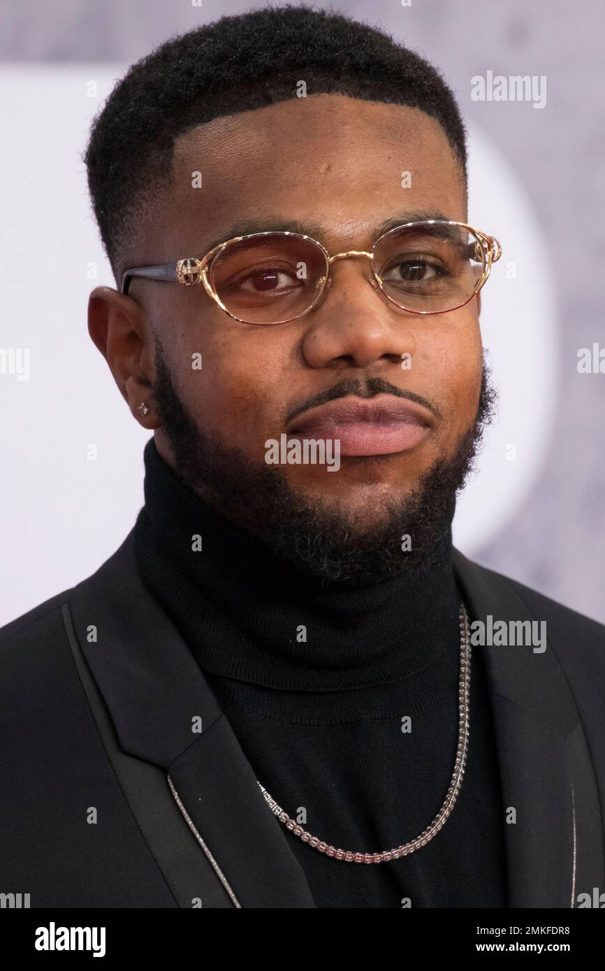 Ramz poses for photographers upon arrival at the Brit Awards in London ...
