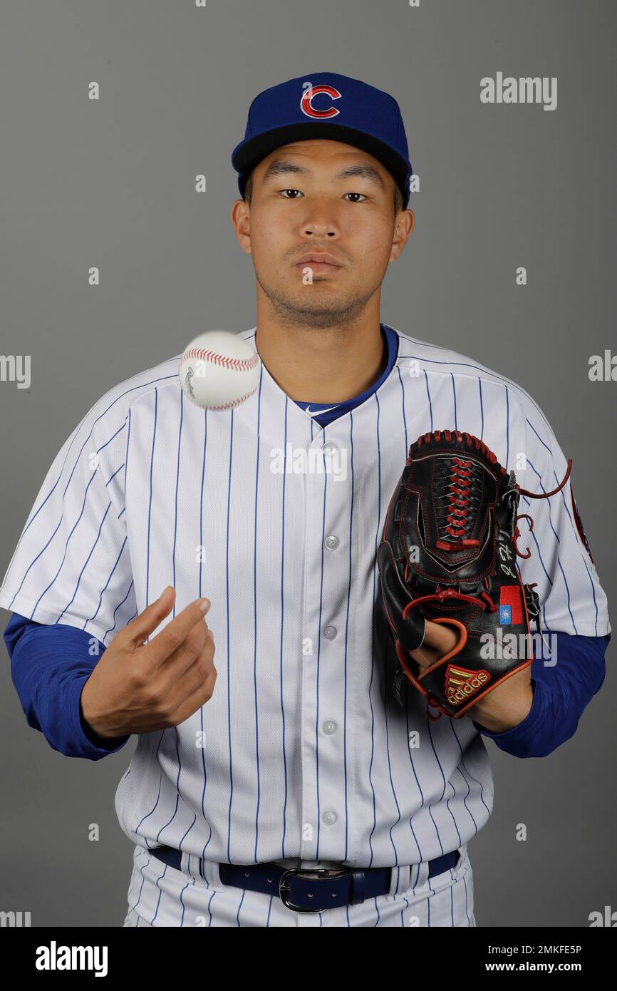 This is a 2019 photo of Jen-Ho Tseng of the Chicago Cubs baseball team ...