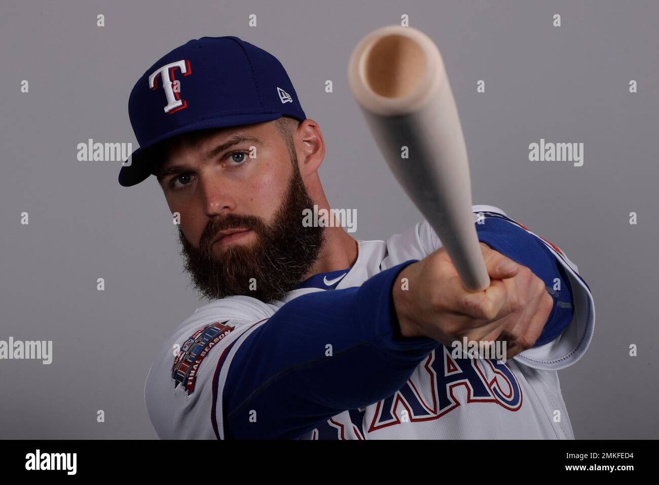 This is a 2019 photo of Matt Davidson of the Texas Rangers baseball ...