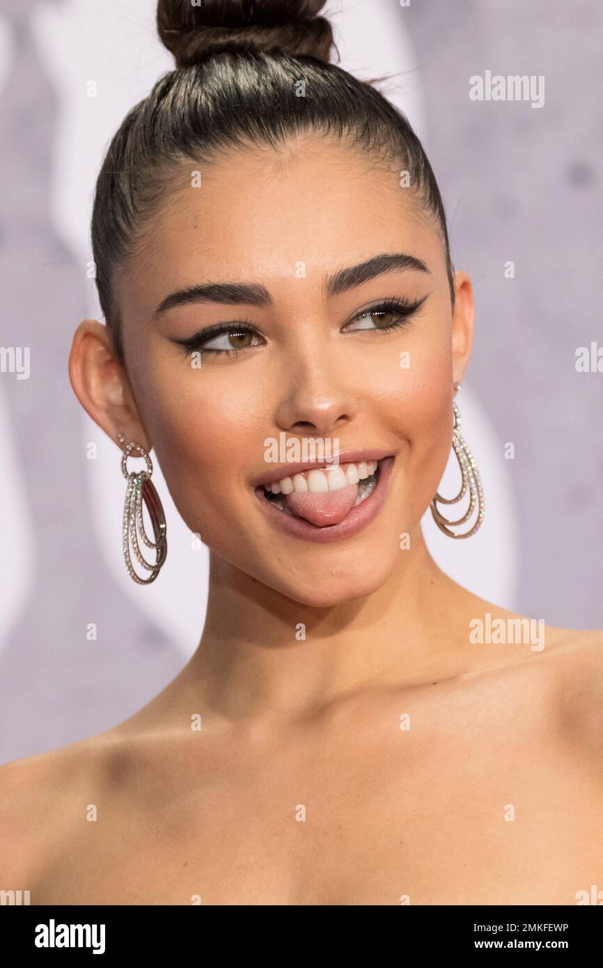 Singer Madison Beer poses for photographers upon arrival at the Brit ...