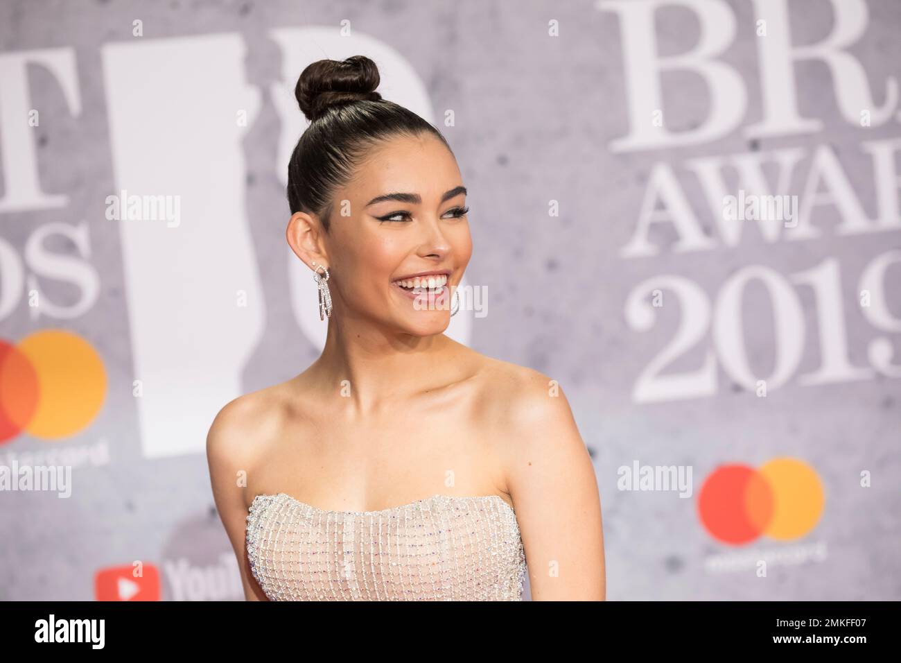 Singer Madison Beer poses for photographers upon arrival at the Brit ...