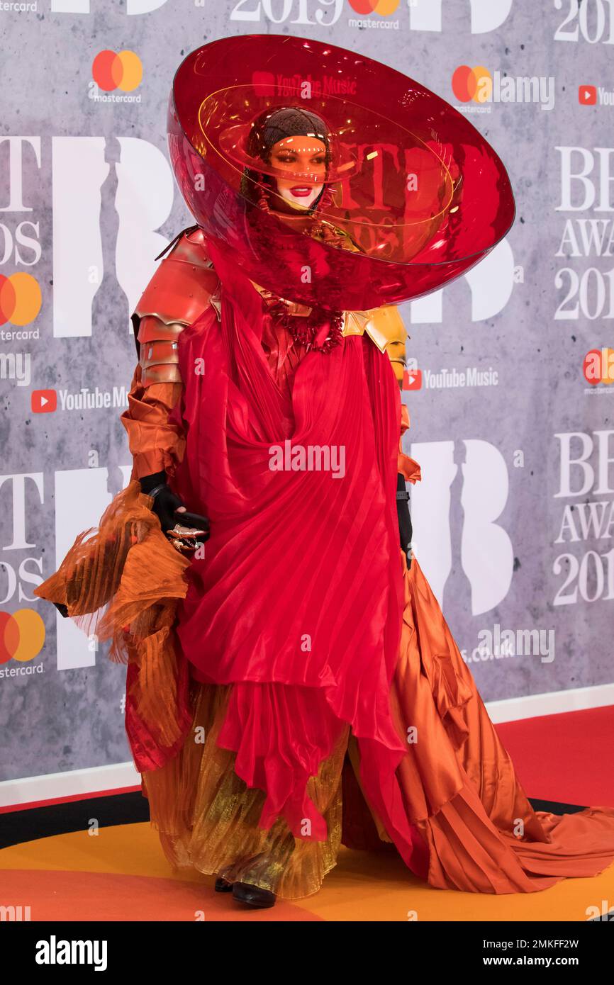 Daniel Lismore poses for photographers upon arrival at the Brit Awards ...