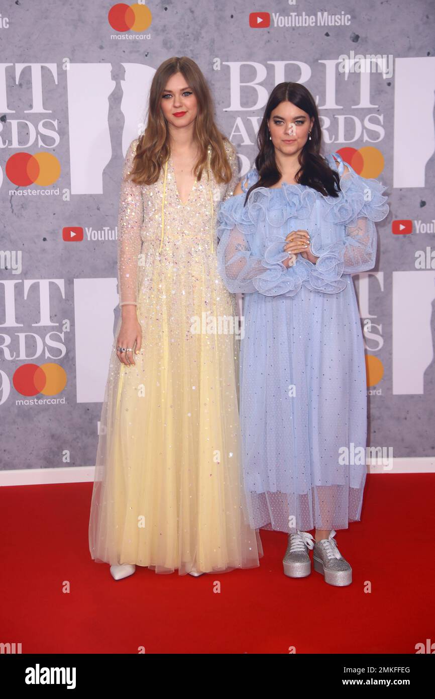 Klara Soderberg and Johanna Soderberg poses for photographers upon ...