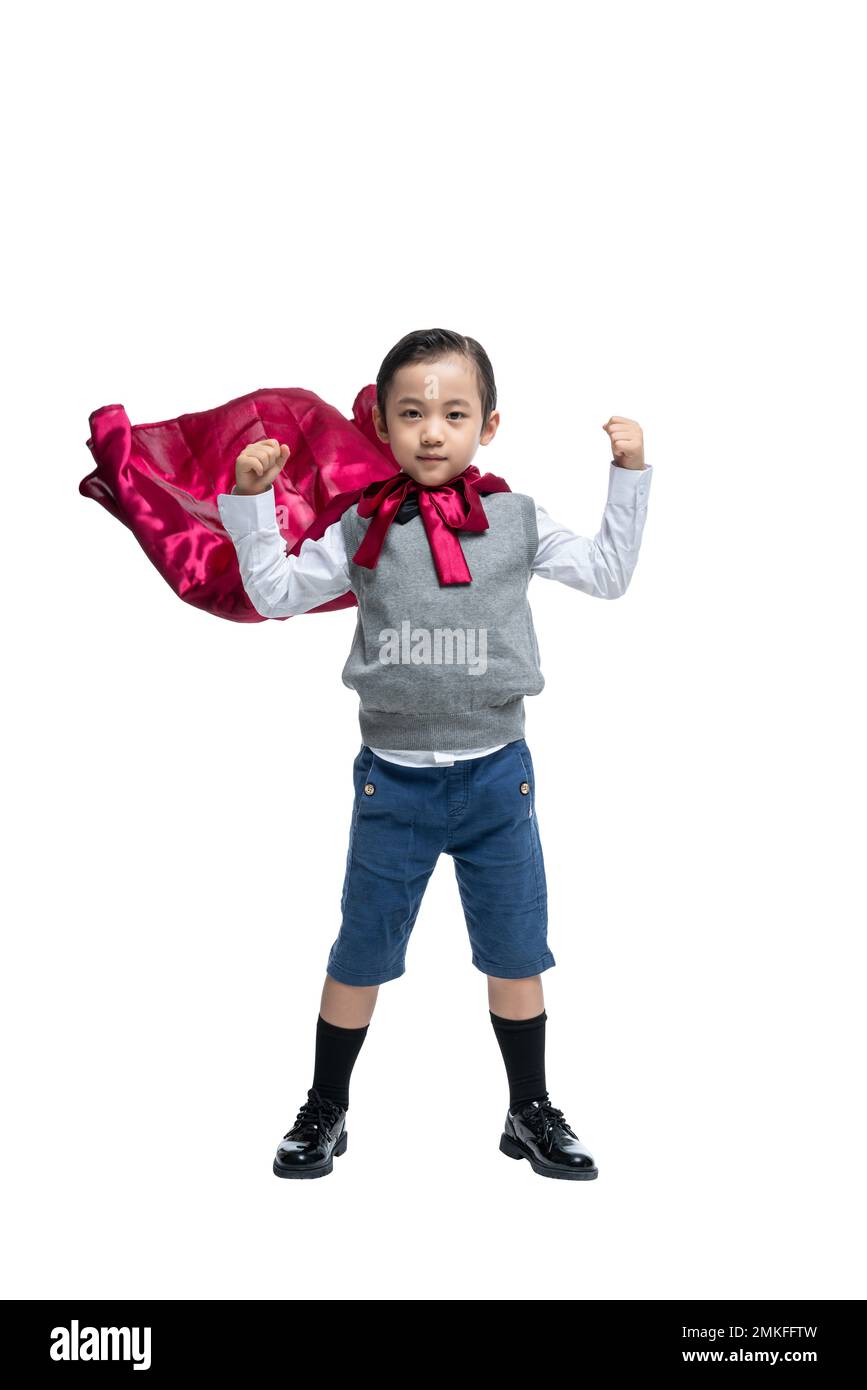 The little boy dressed in cape Stock Photo - Alamy
