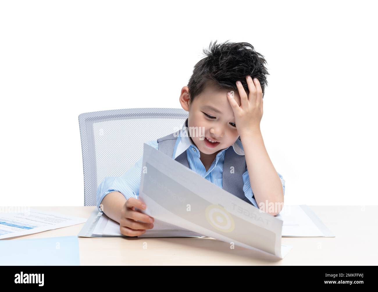 The little boy read data Stock Photo - Alamy