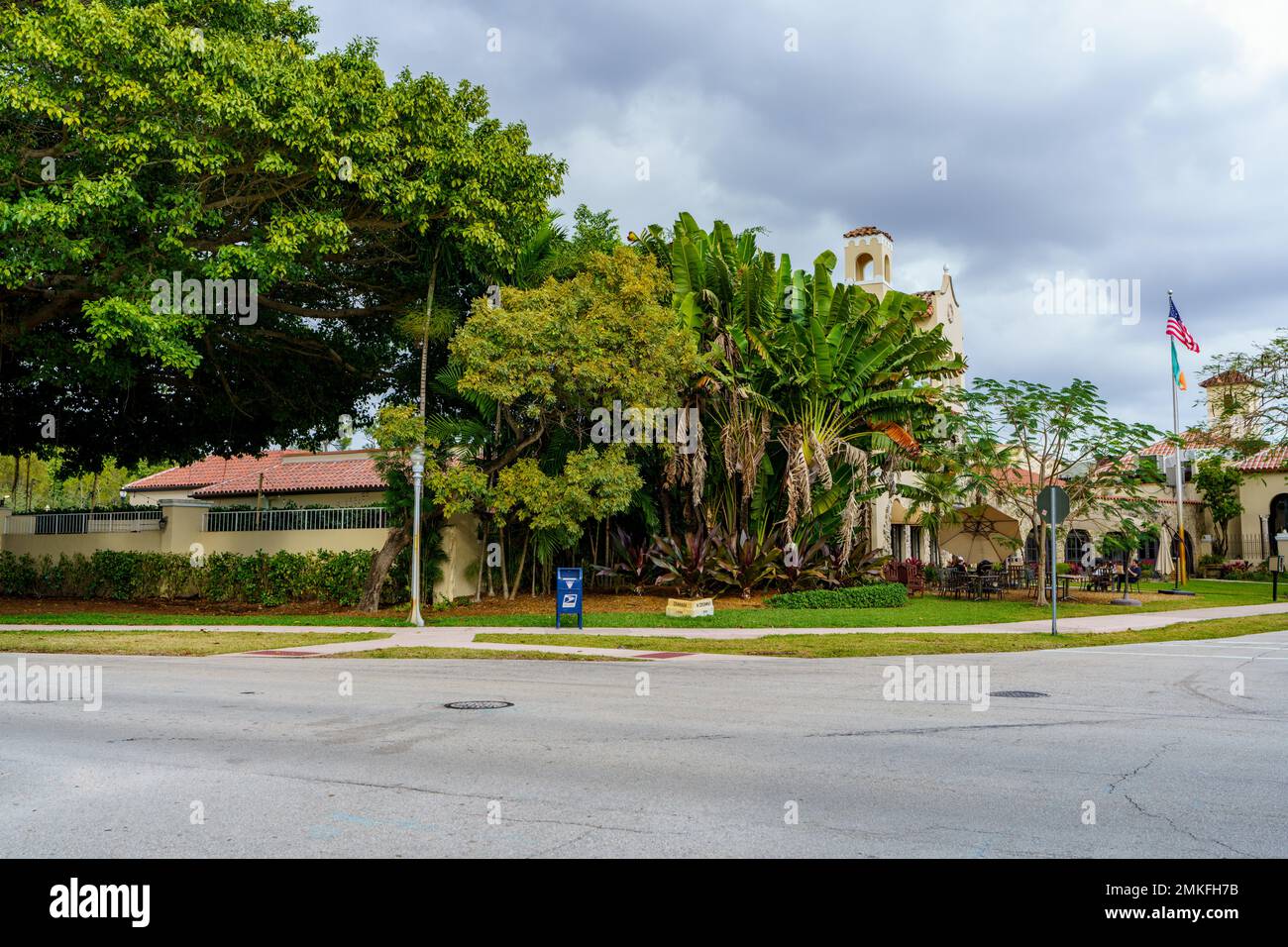 Coral Gables, FL, USA - January 28, 2023: Photo of a historic landmark ...