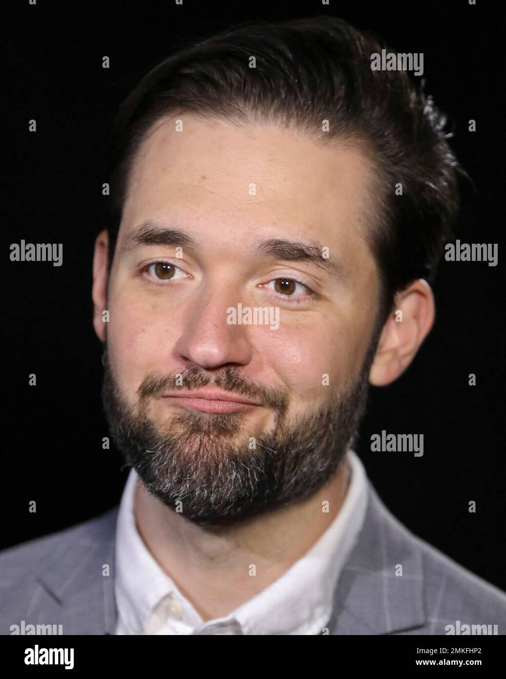 Alexis Ohanian, founder of the social media company Reddit, gives an ...