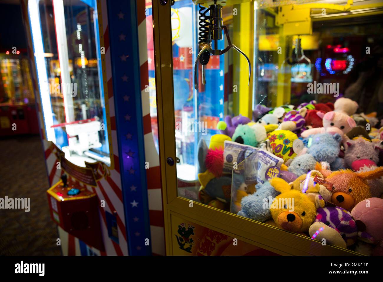 This Dec. 25, 2018, photo shows arcade games at the Back Bowl bowling ...
