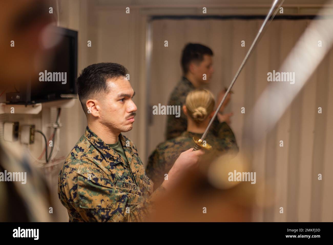 U.S. Marine Corps Cpl. Alejandro Enriquez, a networking specialist with ...