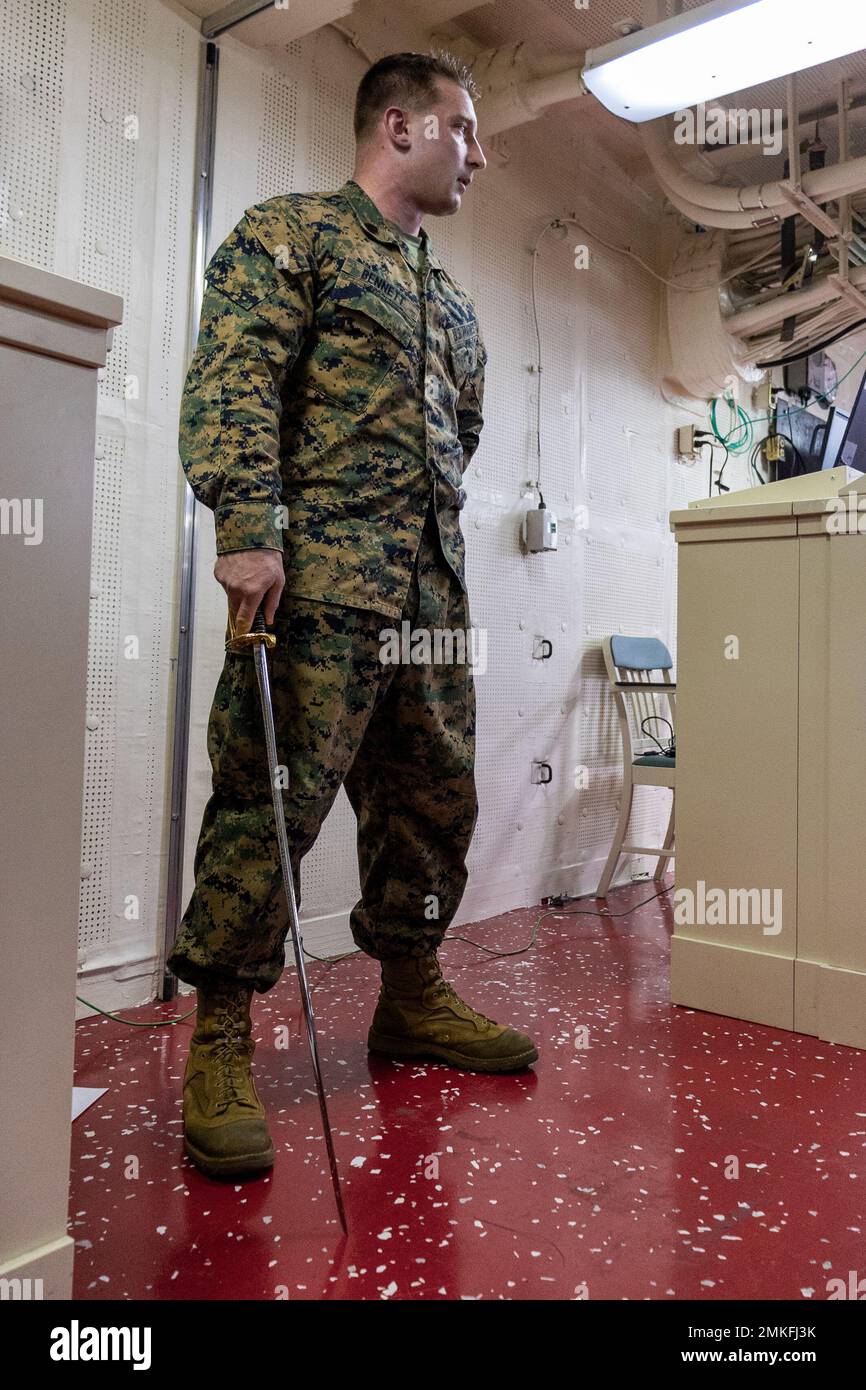 U.S. Marine Corps Staff Sgt. Jeremy Bennett, a platoon sergeant with ...