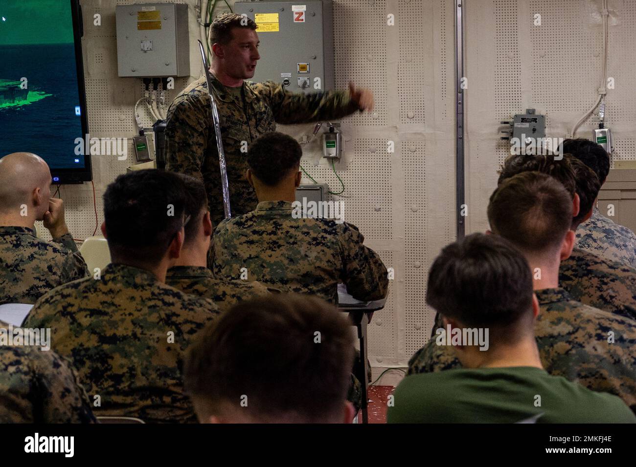 U.S. Navy Chaplain Lt. Cmdr. Jeremy Blythe, with 31st Marine ...