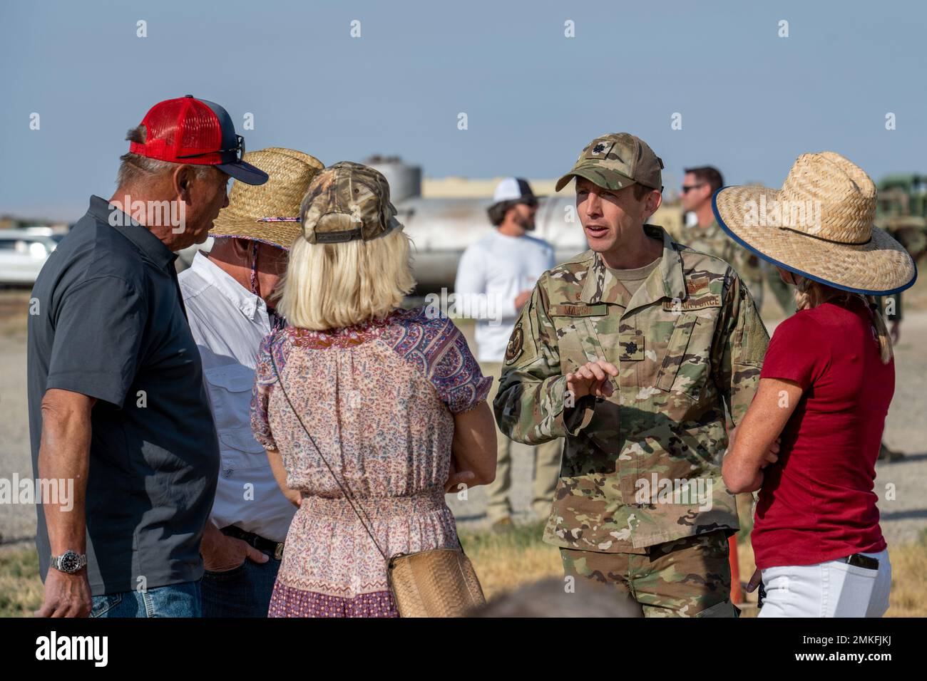 U.S. Air Force Lt. Col. Eric Marsh, 266th Range Squadron commander ...