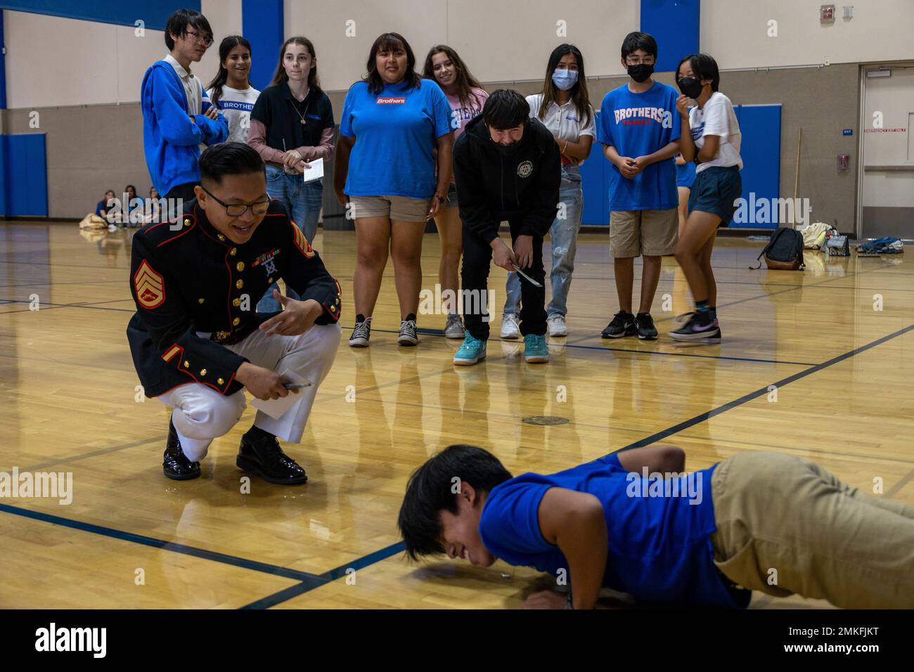 U.S. Marine Corps Staff Sgt. Ryan Saechao, a recruiter with Recruiting ...