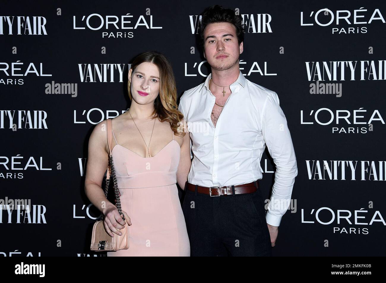Destry Spielberg, left, and Riley Aves attend the Vanity Fair and L ...