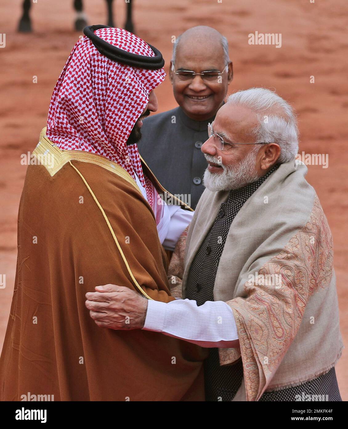 Indian Prime Minister Narendra Modi welcomes Saudi Arabia's Crown ...