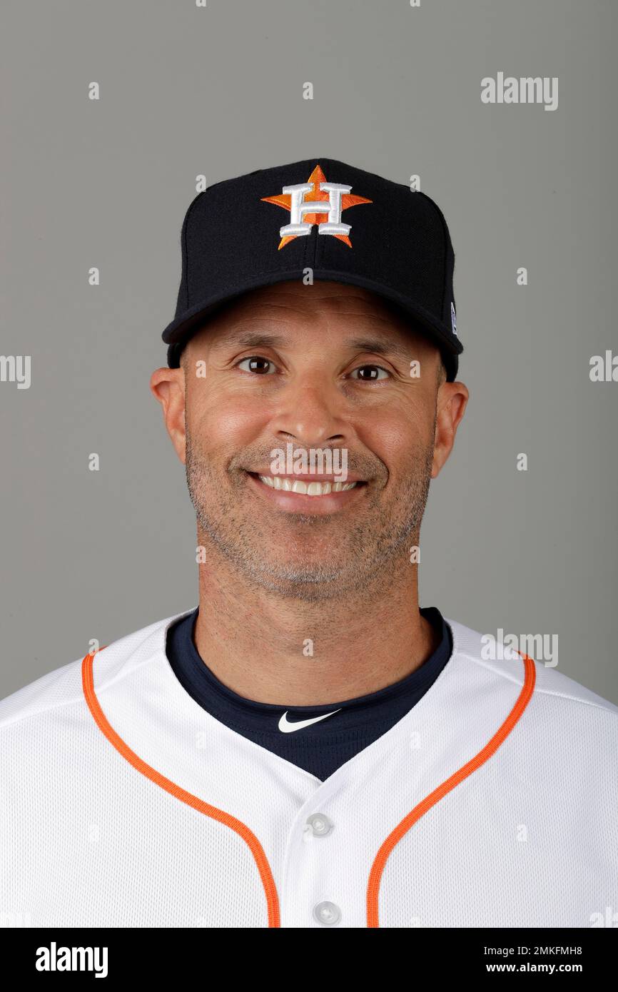 This is a 2019 photo of Joe Espada of the Houston Astros baseball team ...