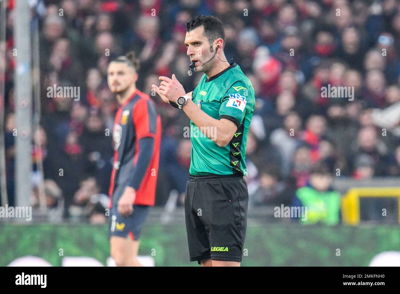 Luigi Ferraris stadium, Genoa, Italy, January 28, 2023, Referee Mr ...