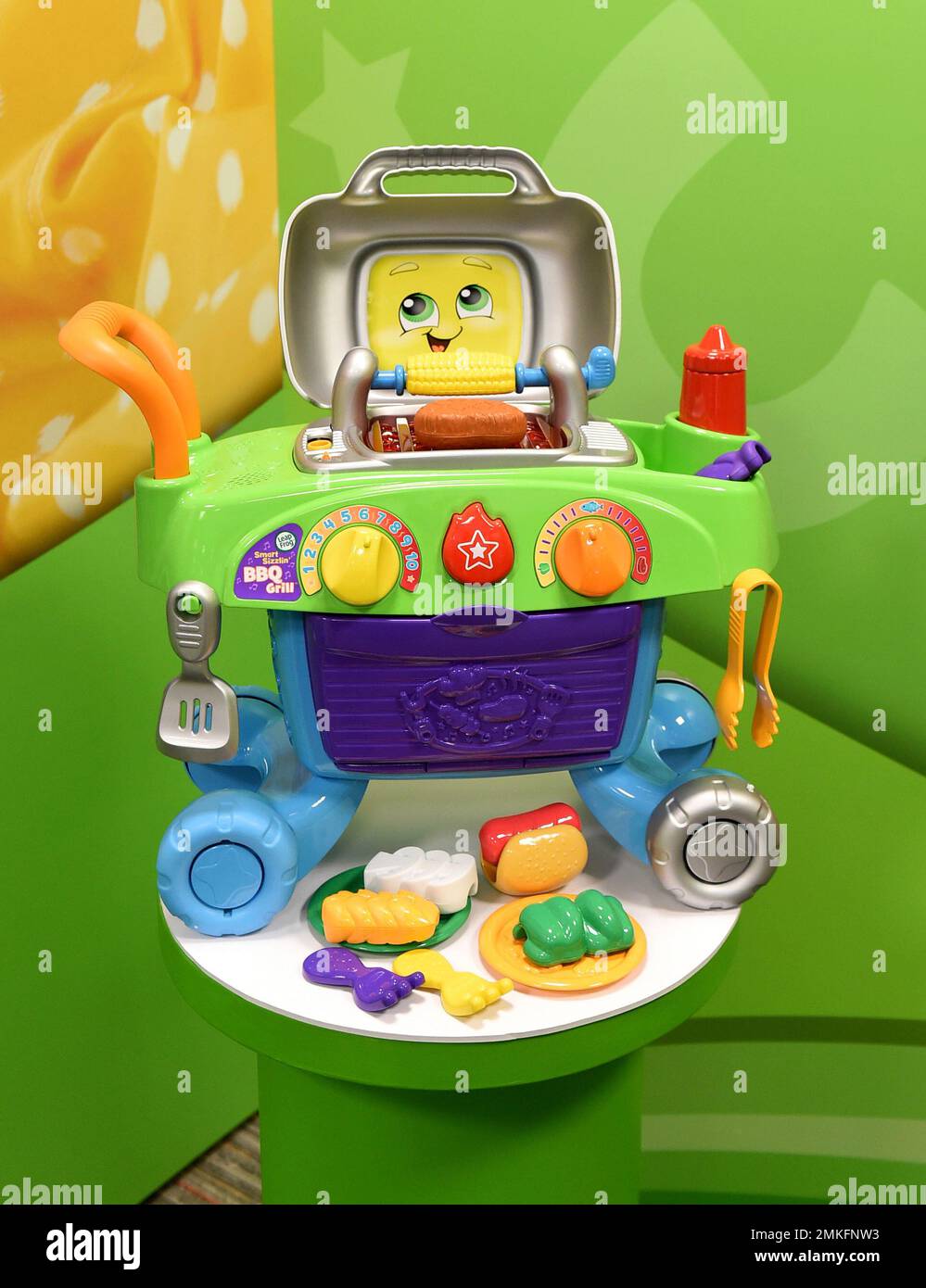 The Smart Sizzlin' BBQ Grill from LeapFrog is on display at the North ...