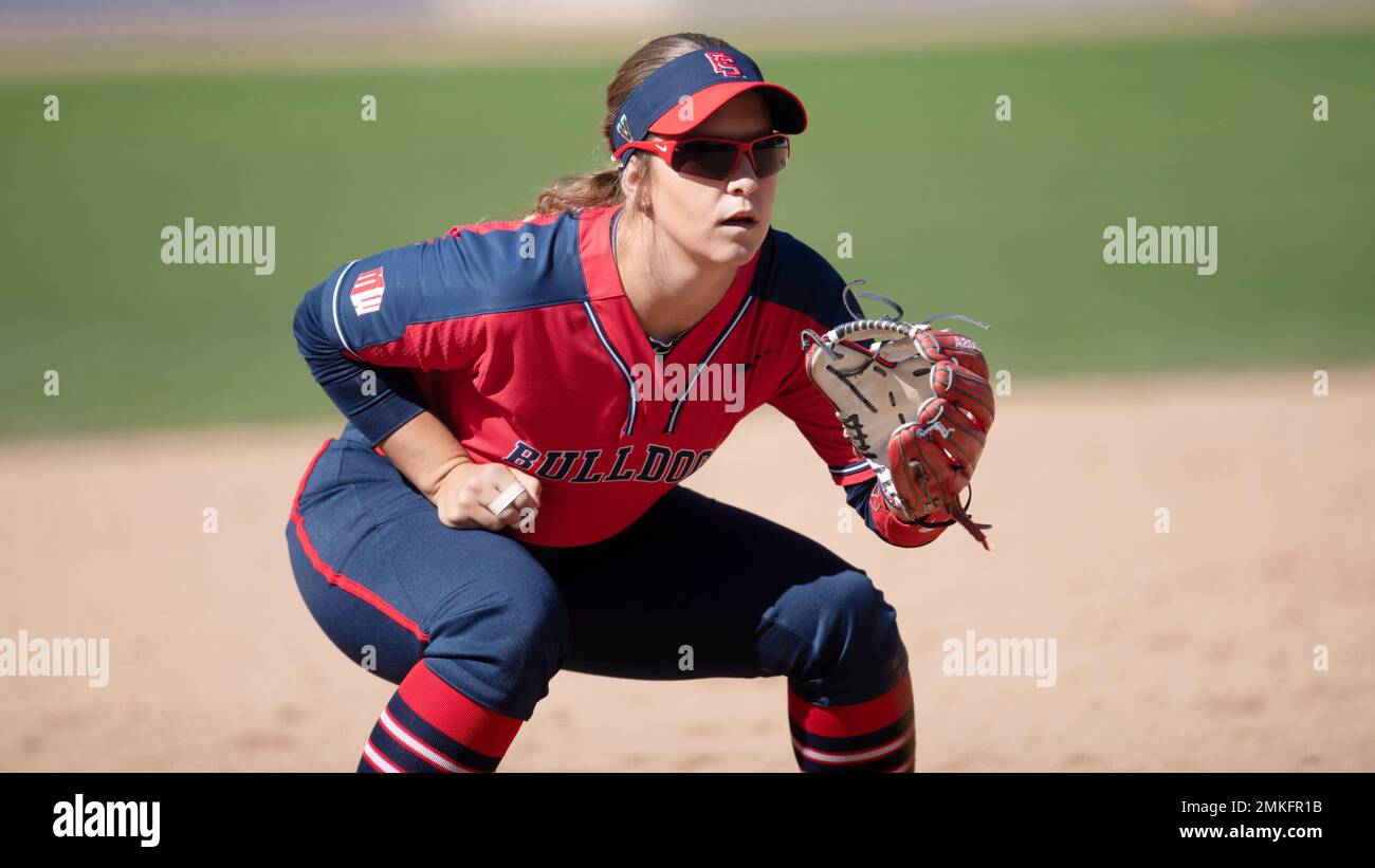 Fresno State third baseman Haley Fuller during an NCAA softball game ...