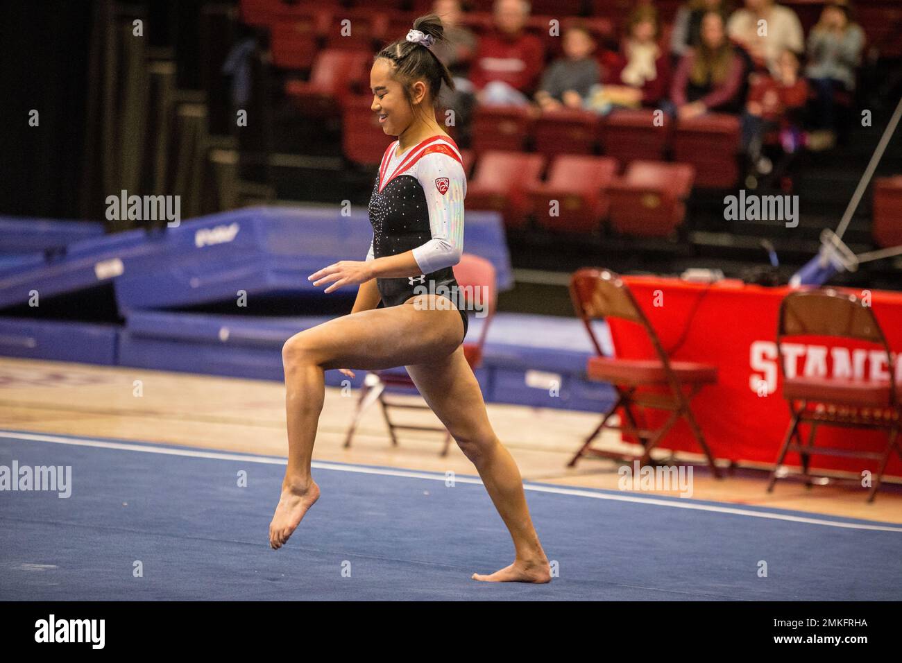 Utah's Kim Tessen during an NCAA gymnastics meet, Monday, Feb. 18, 2019 ...