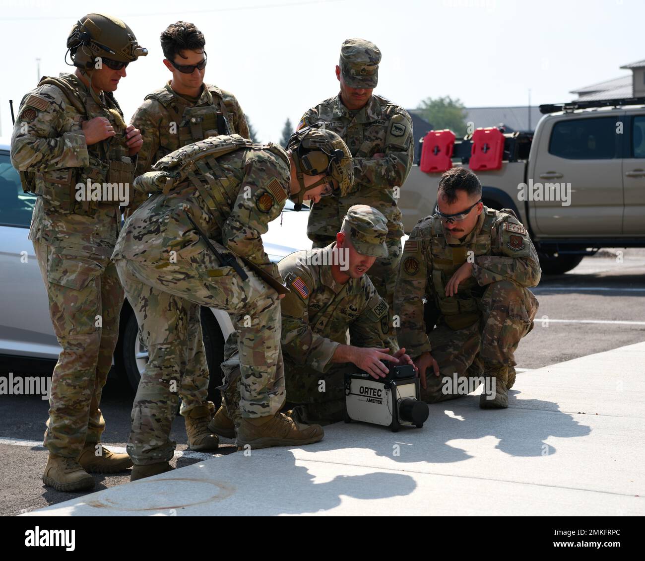 U.S. Air Force Airmen, assigned to the 28th Civil Engineer Squadron ...