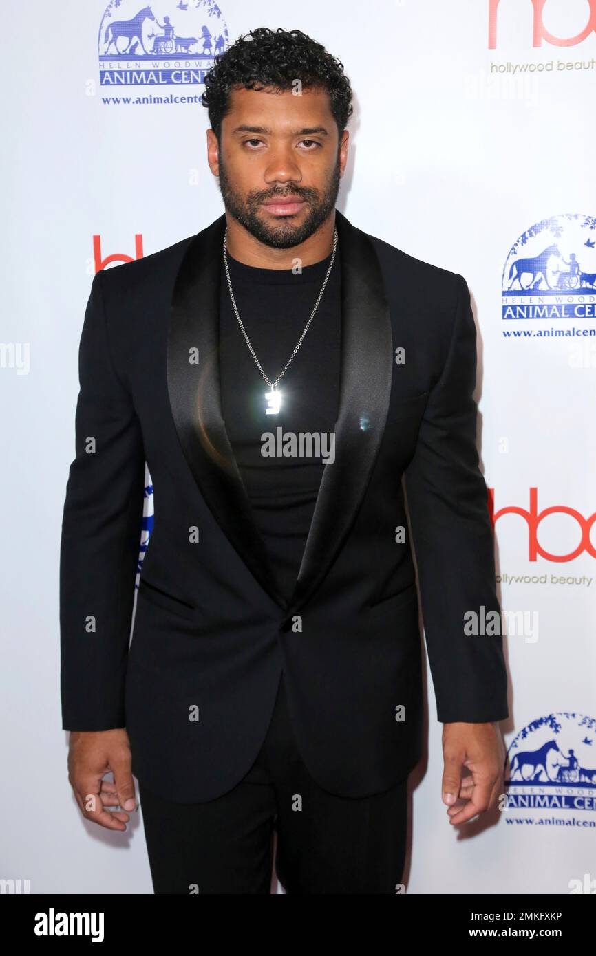 Russell Wilson arrives at the 5th Annual Hollywood Beauty Awards at the ...