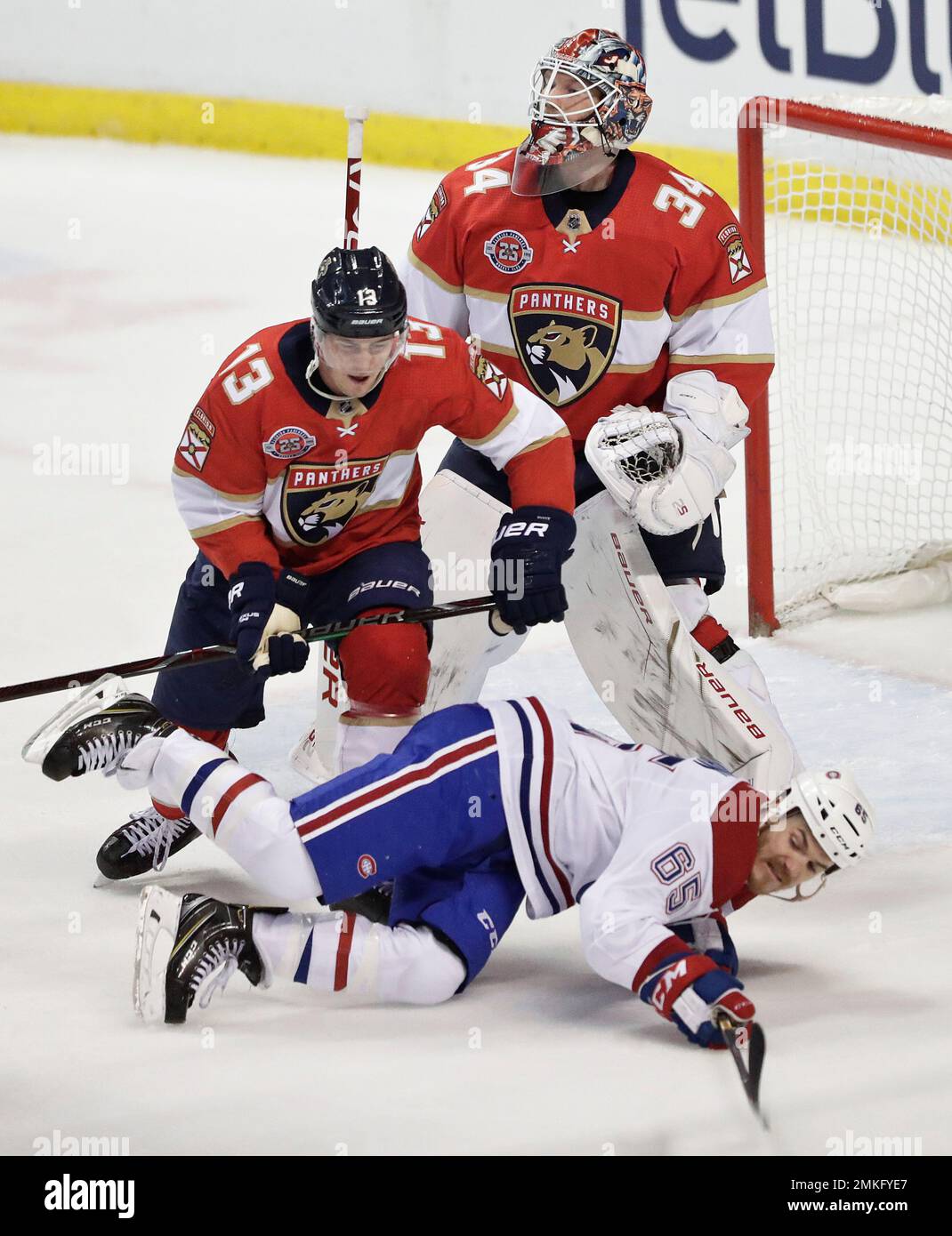 Florida Panthers defenseman Mark Pysyk pushes Montreal Canadiens right ...