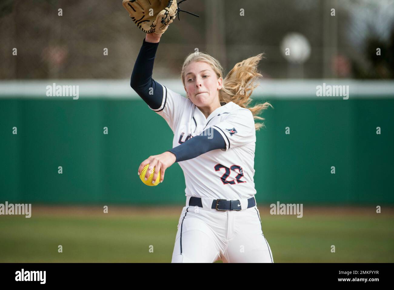Connecticut pitcher Katie Koshes delivers to a Boston batter during an ...