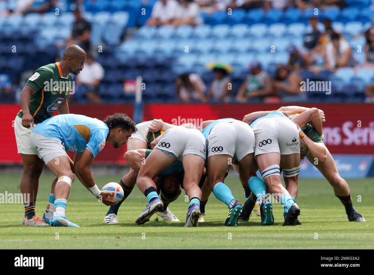 Sydney, Australia. 28th Jan, 2023. Jose Iruleguy of Uruguay feeds the ...