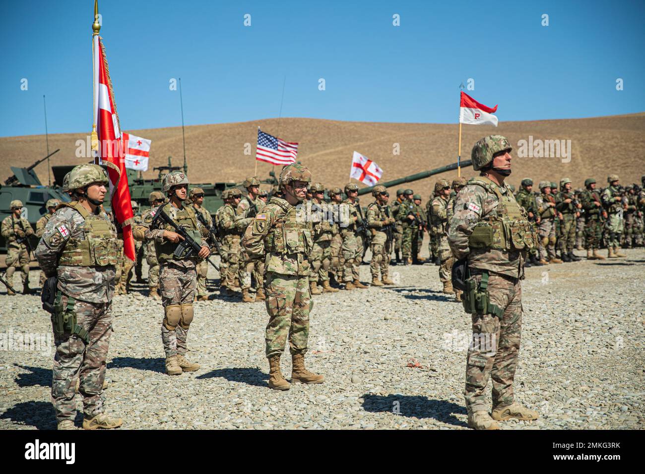 U.S. Army Col. John Fuchko (center), the co-exercise director of Noble ...