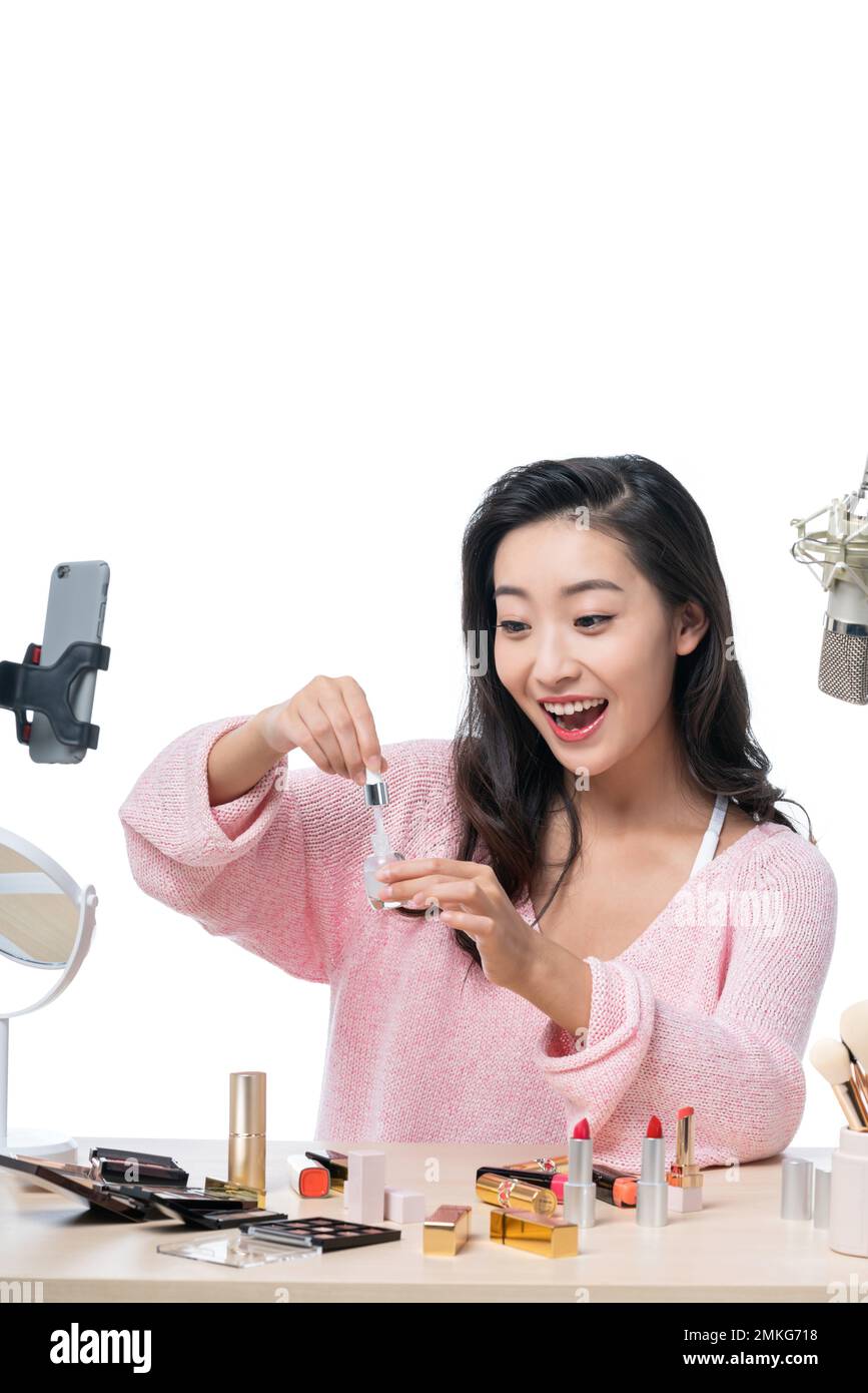 The young woman live Stock Photo - Alamy