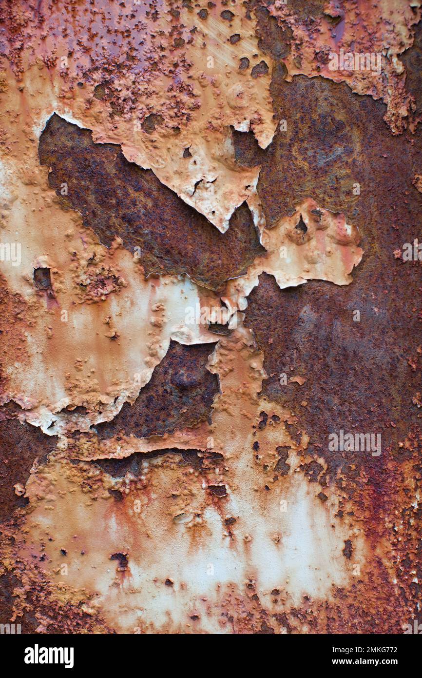 Rusty metal background of rust on the metal surface Stock Photo - Alamy