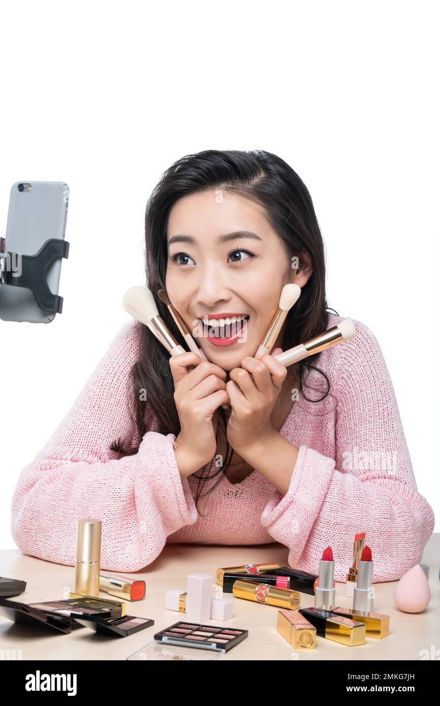 The young woman live Stock Photo - Alamy