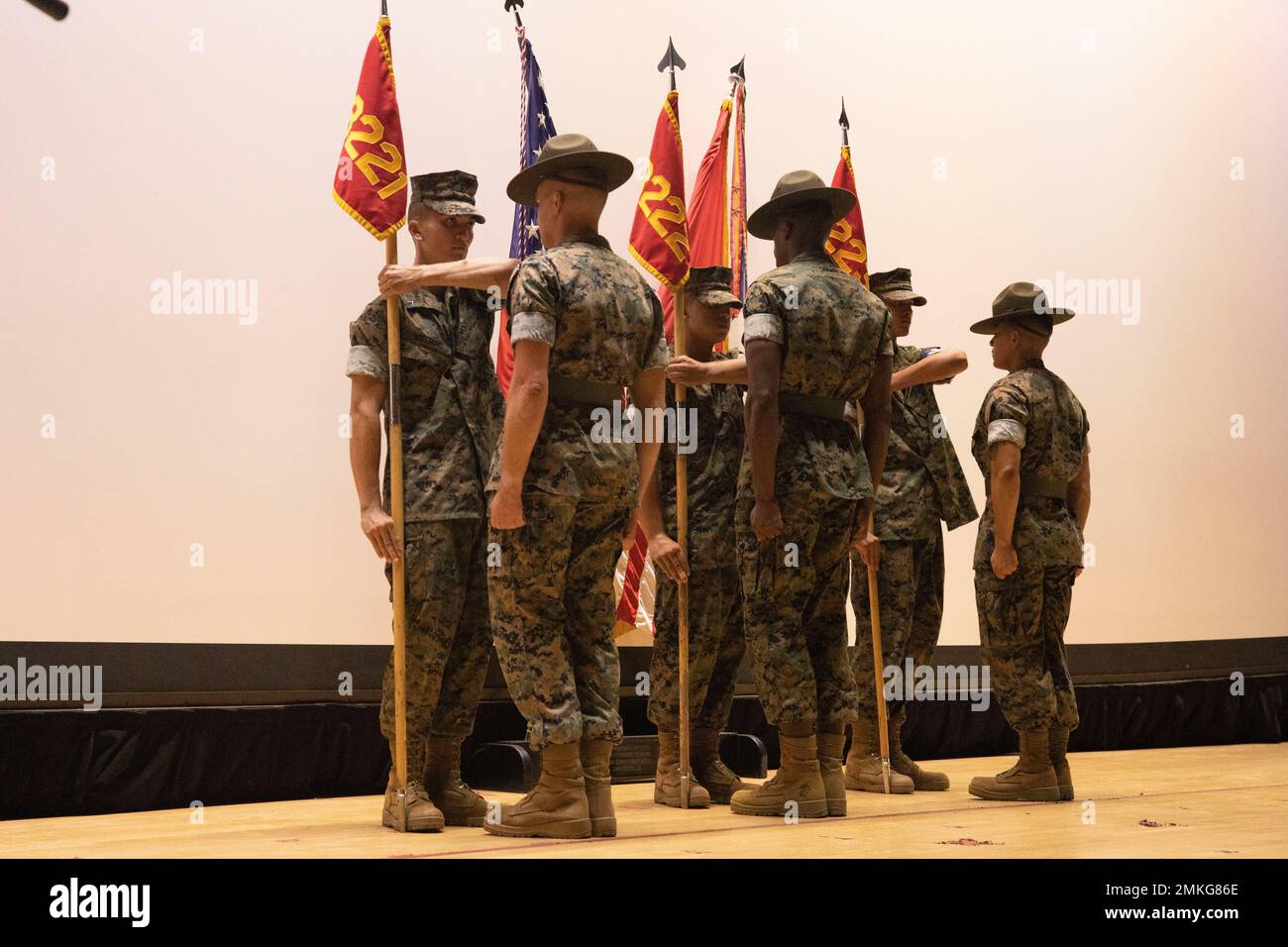 New U.S. Marines with Kilo Company, 3rd Recruit Training Battalion ...