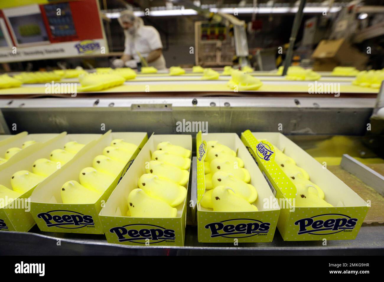 FILE - In this Feb. 13, 2013 file photo, Peeps move through the ...