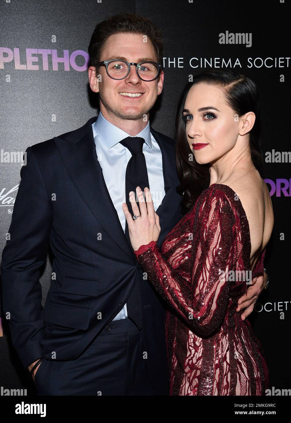 Actress Lena Hall and boyfriend Jonathan Stein attend a special screening of "Mapplethorpe ...