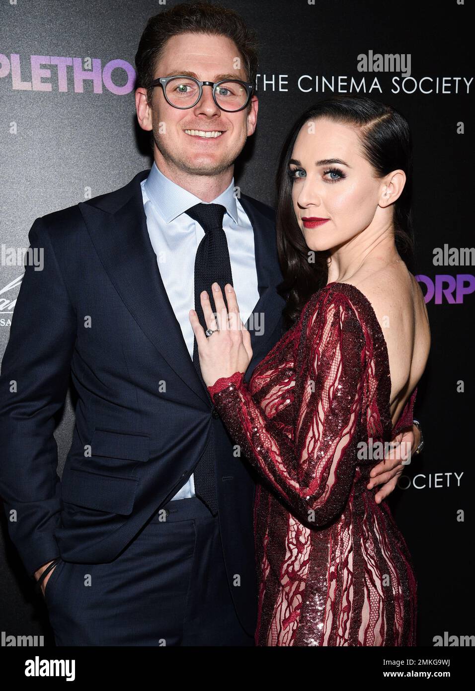 Actress Lena Hall and boyfriend Jonathan Stein attend a special screening of "Mapplethorpe ...