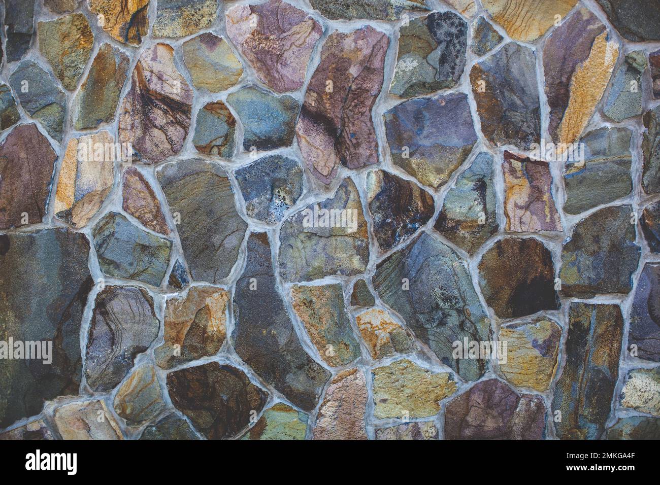 texture of a brick wall from a natural stone Stock Photo - Alamy