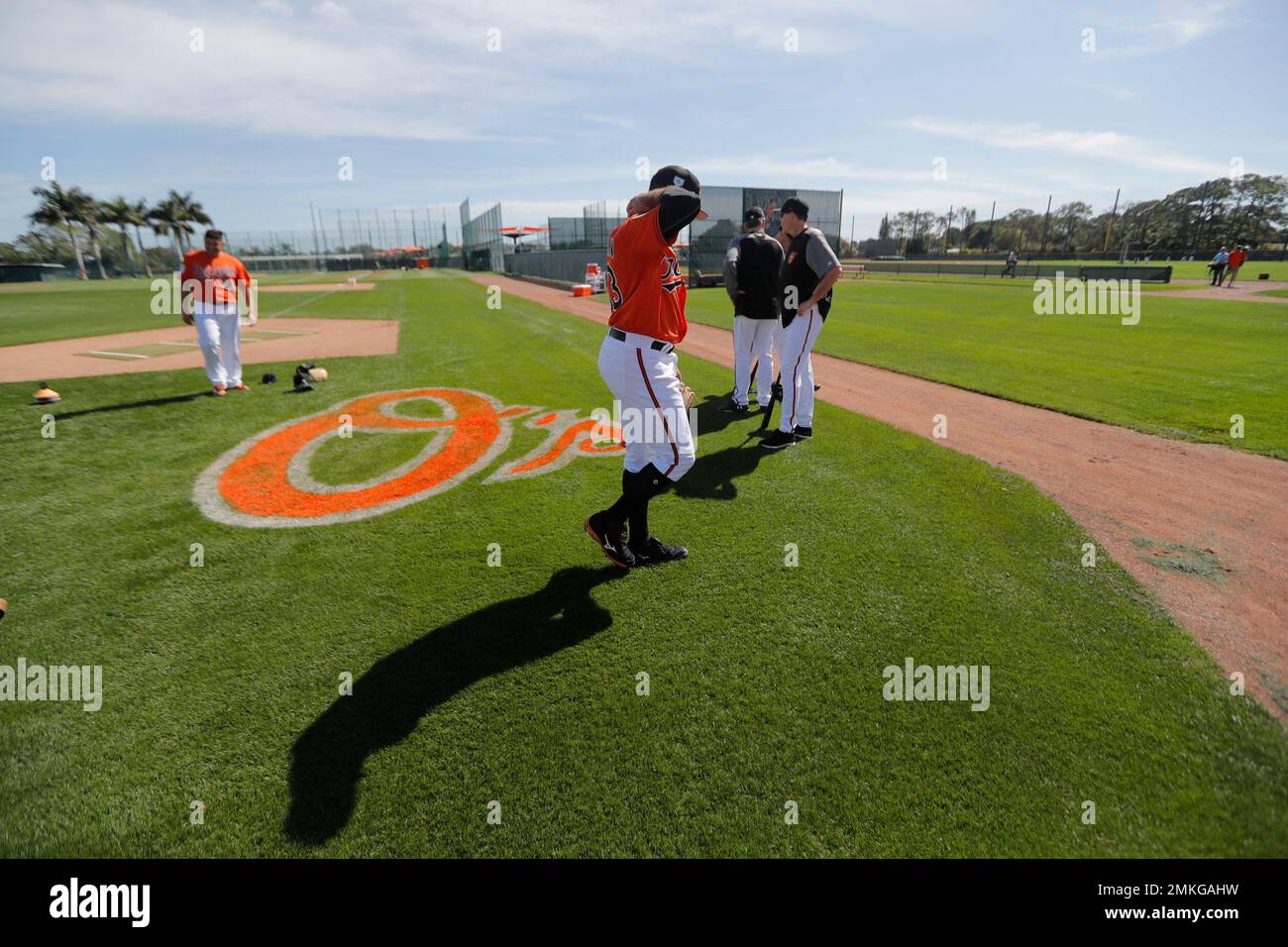 Baltimore Orioles relief pitcher Sean Gilmartin walks off the field at ...