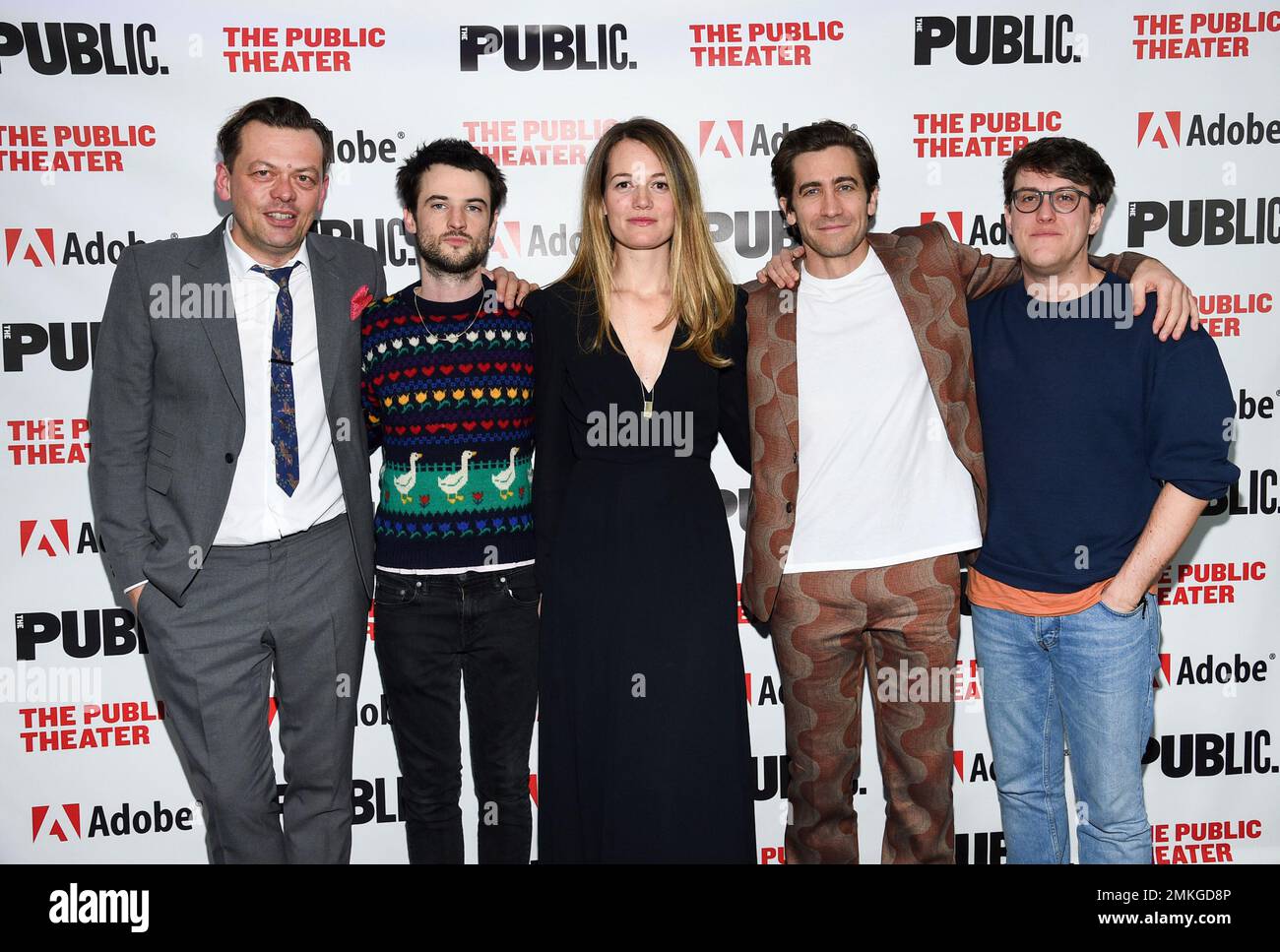 Playwright Simon Stephens, actor Tom Sturridge, director Carrie ...