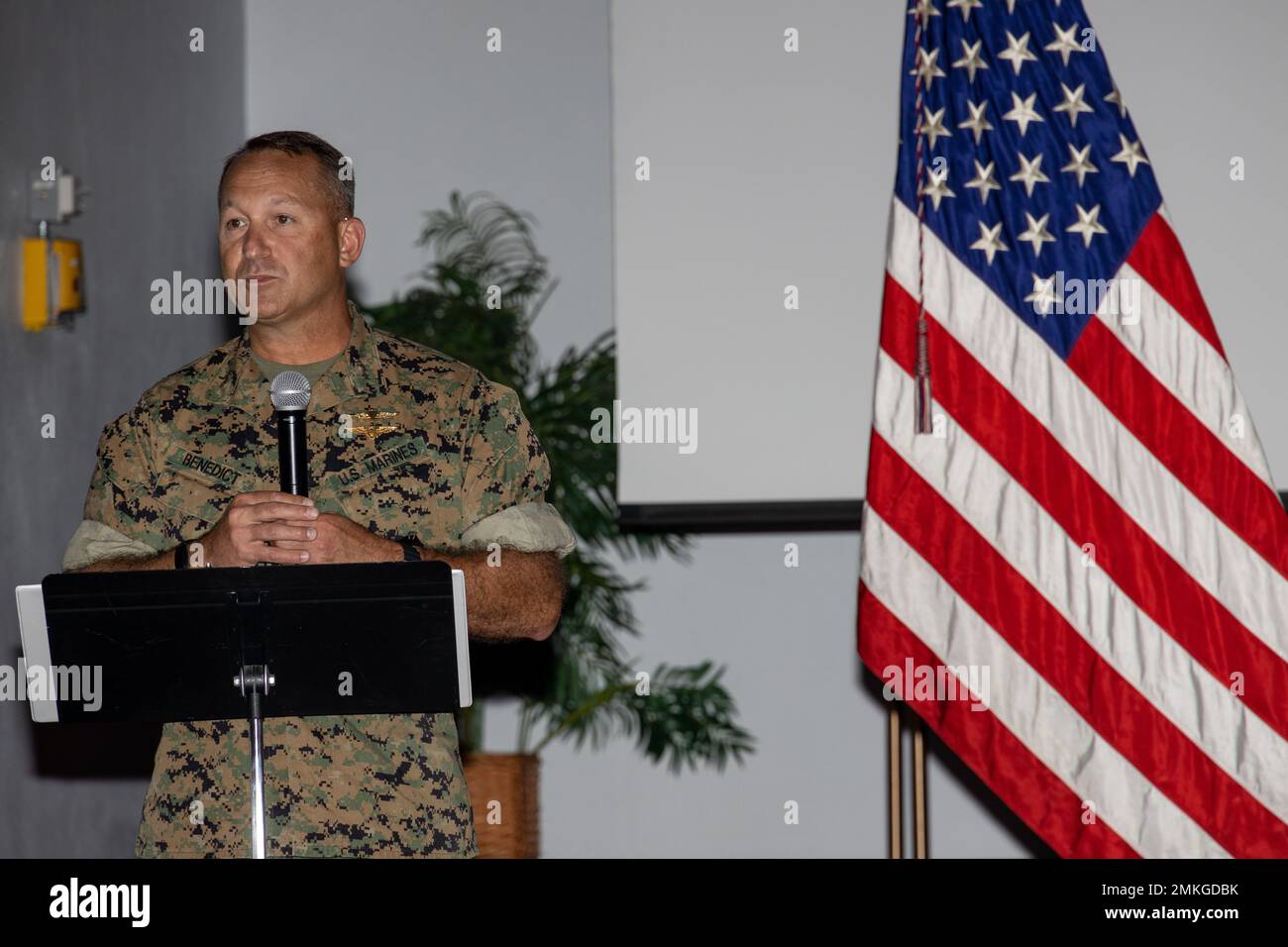 U.S. Marine Corps Maj. Gen. Scott Benedict, 2nd Marine Aircraft Wing ...