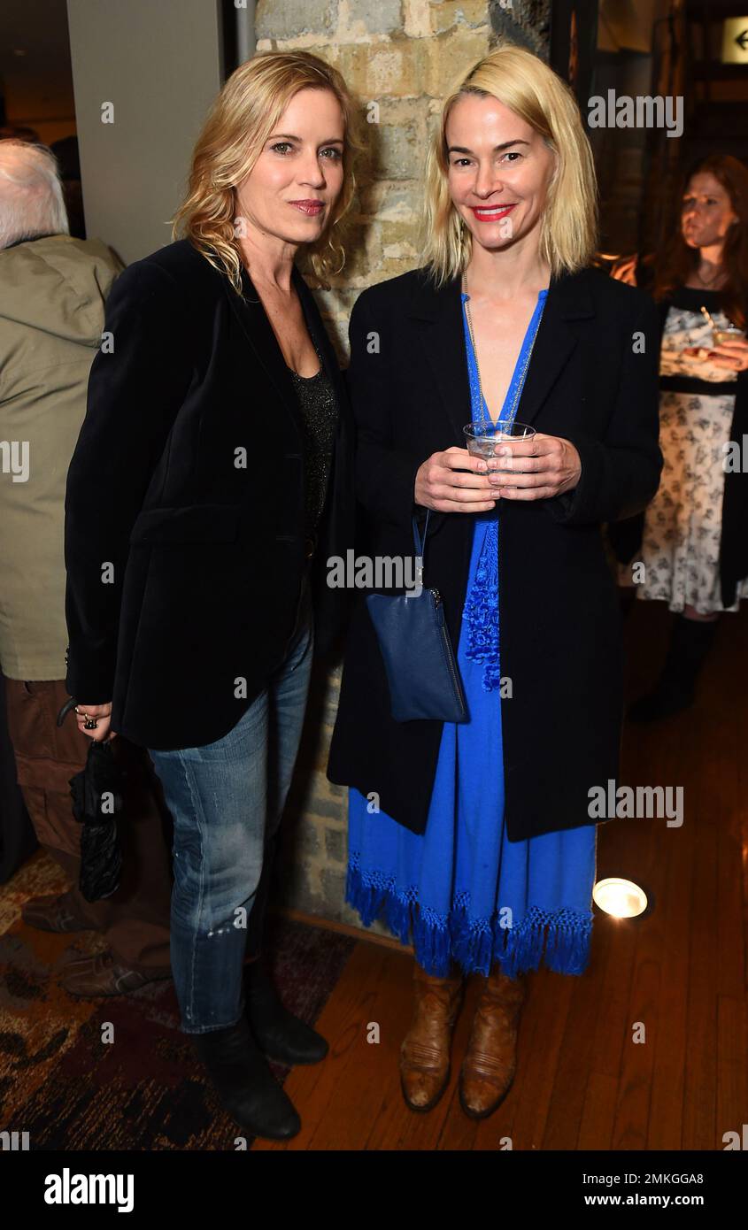 Kim Dickens, left, and Leisha Haley pose at the opening night party for ...