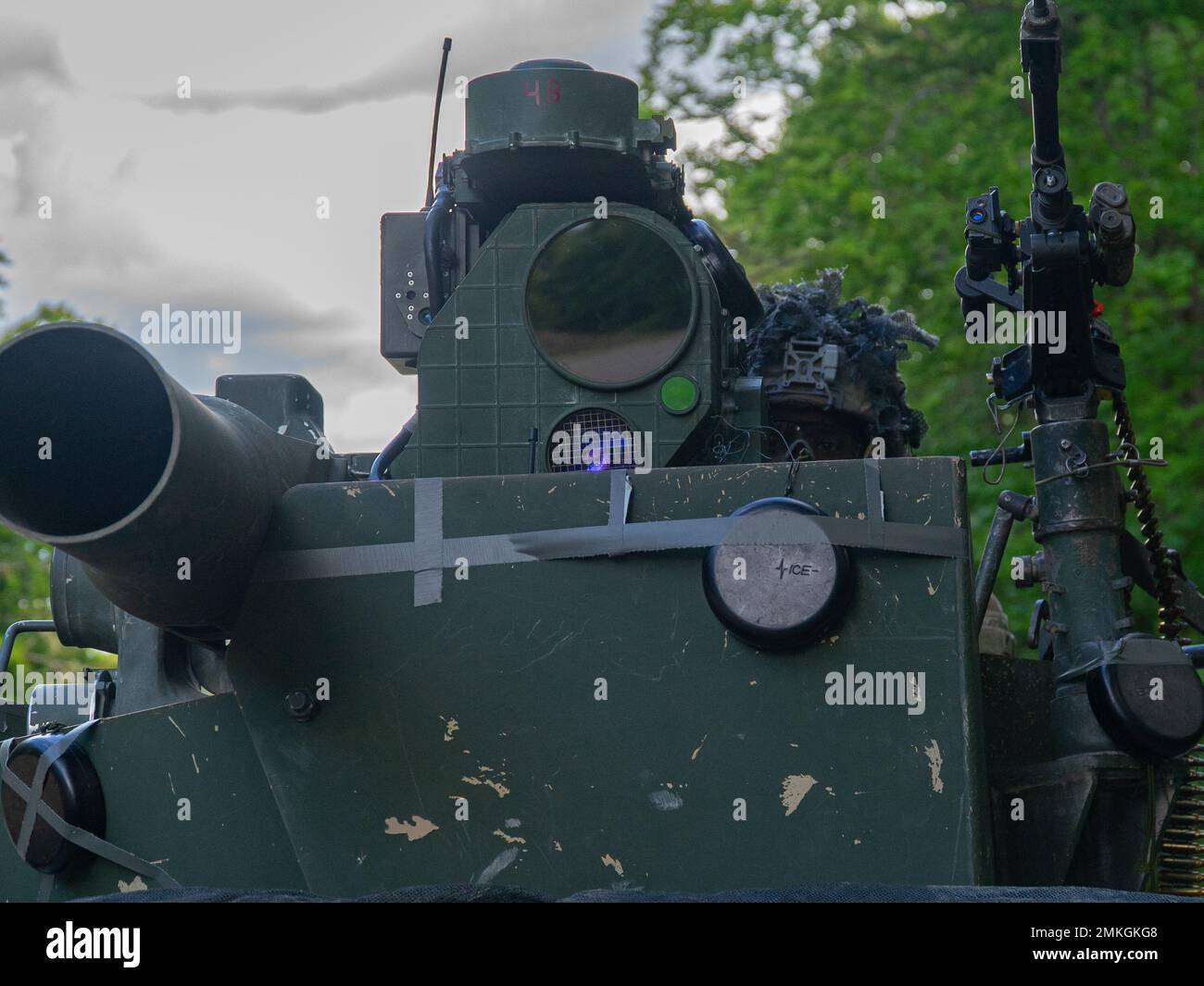 Tow Missile Hitting Tank