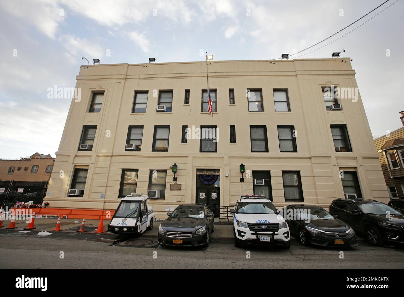 The 102nd precinct is shown Wednesday, Feb. 13, 2019, in New York ...