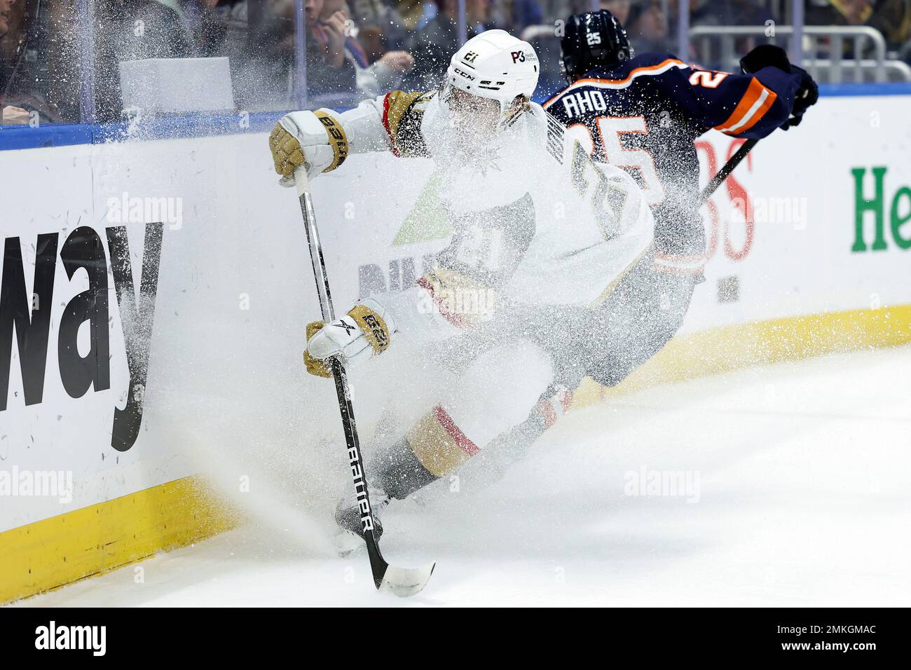 Vegas Golden Knights center Brett Howden (21) skates against the New ...