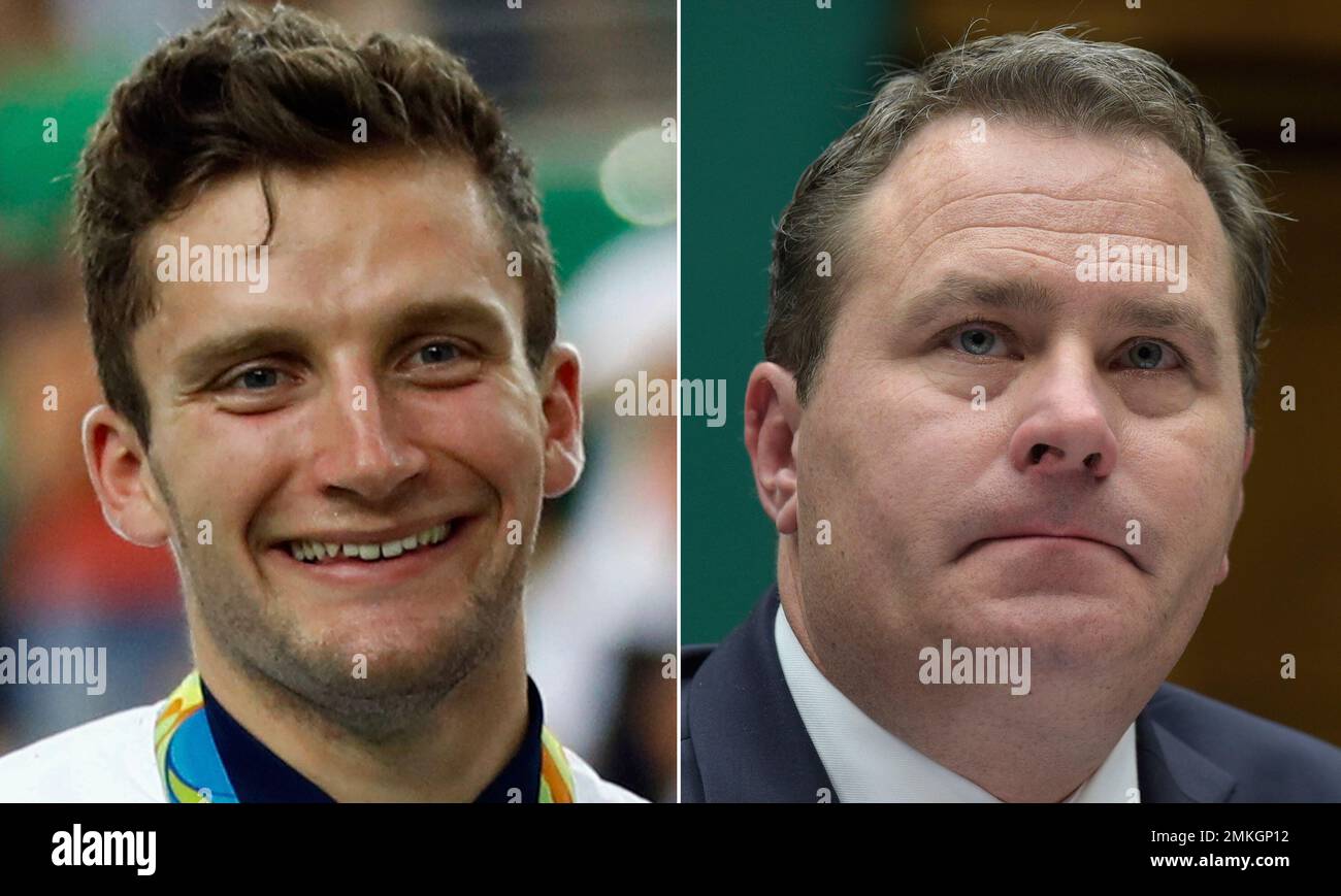 FILE - At left, in an Aug. 14, 2016, file photo, silver medalist Callum ...