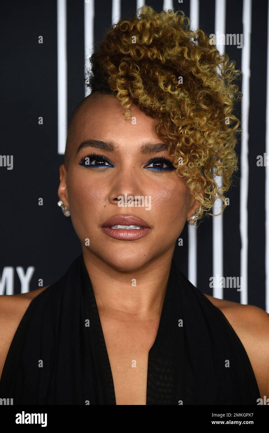 Cast member Emmy Raver-Lampman arrives at the Los Angeles premiere of ...