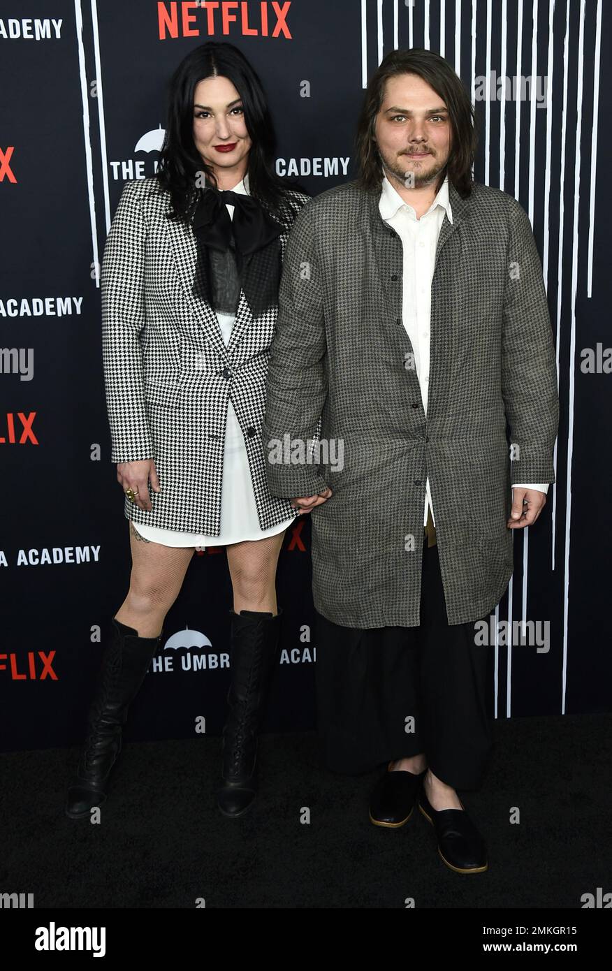 Lyn-Z and Gerard Way arrive at the Los Angeles premiere of "The ...