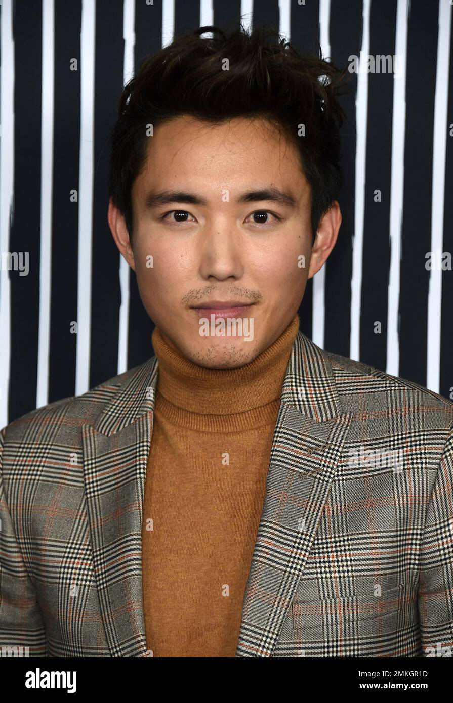 Justin Min arrives at the Los Angeles premiere of "The Umbrella Academy ...